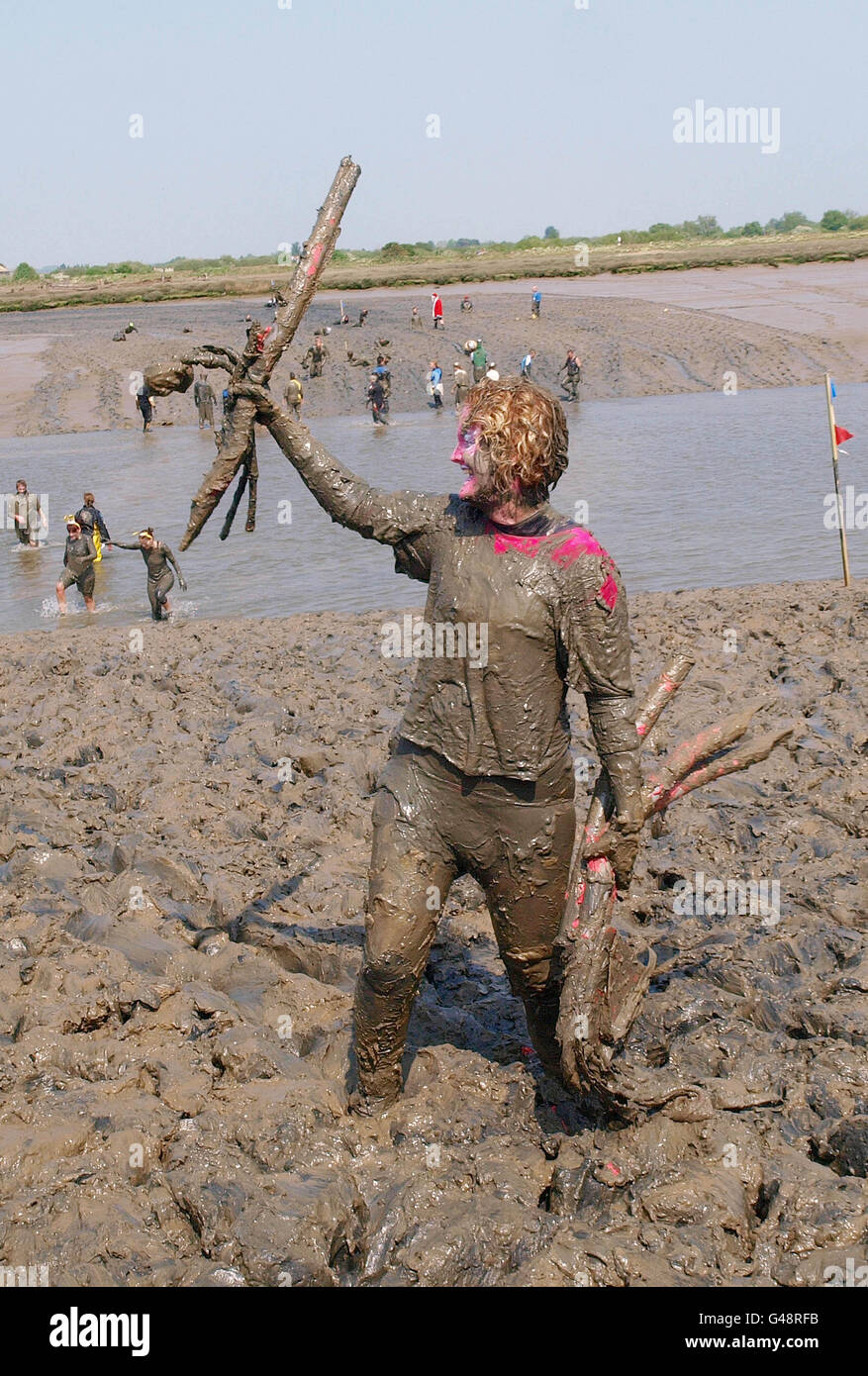 Maldon Mud Race Stock Photo - Alamy
