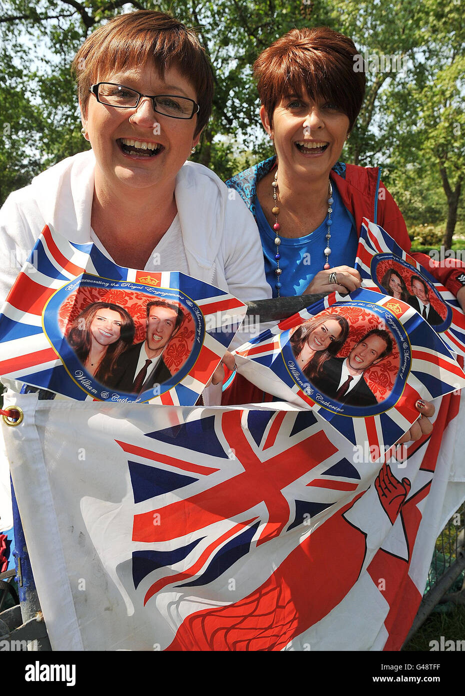Maxine Cunningham (right), 42, from Dromore and Michelle Annett, 46 ...