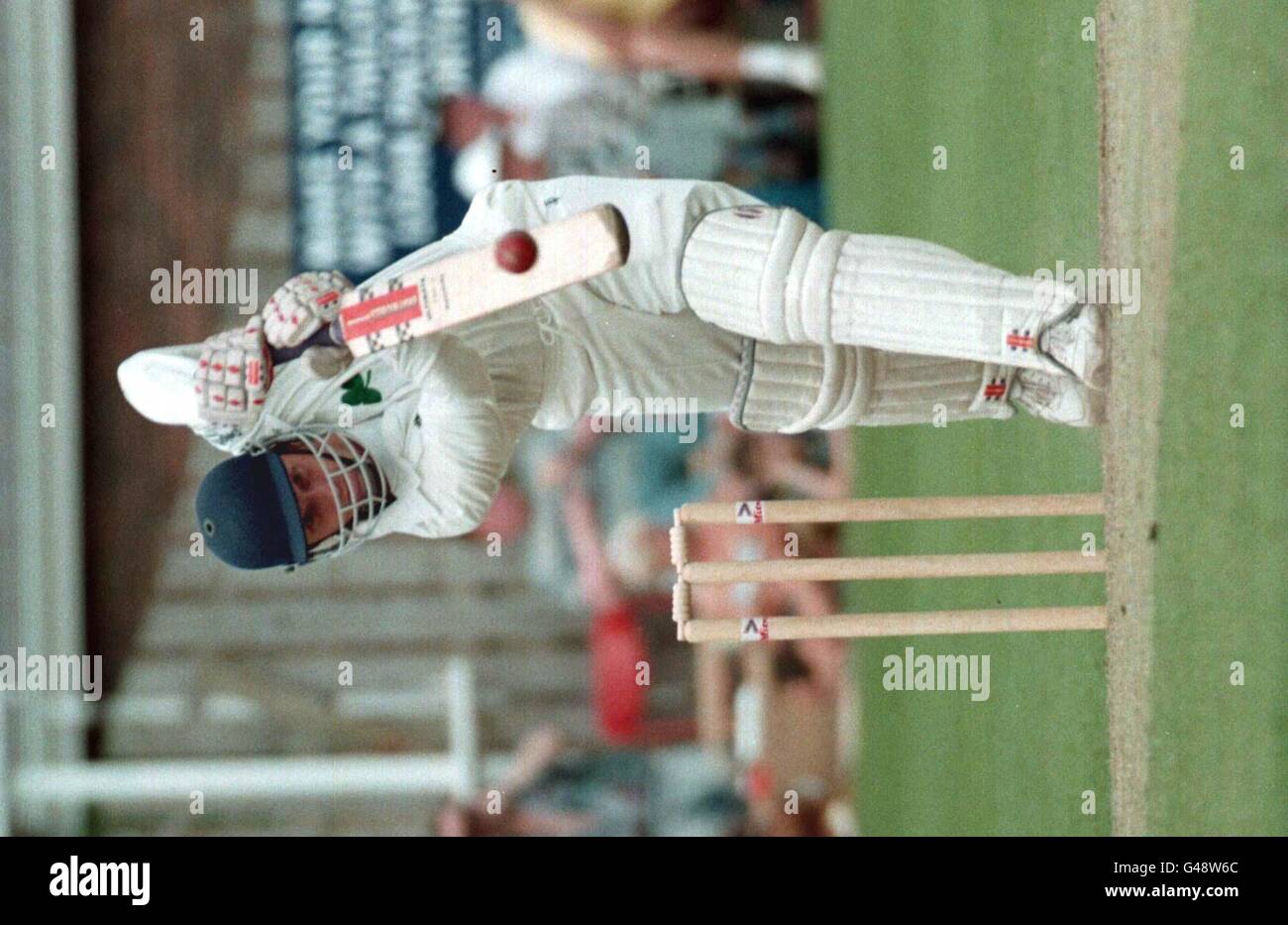 Cricket Ire/Aus Lewis bats Stock Photo - Alamy