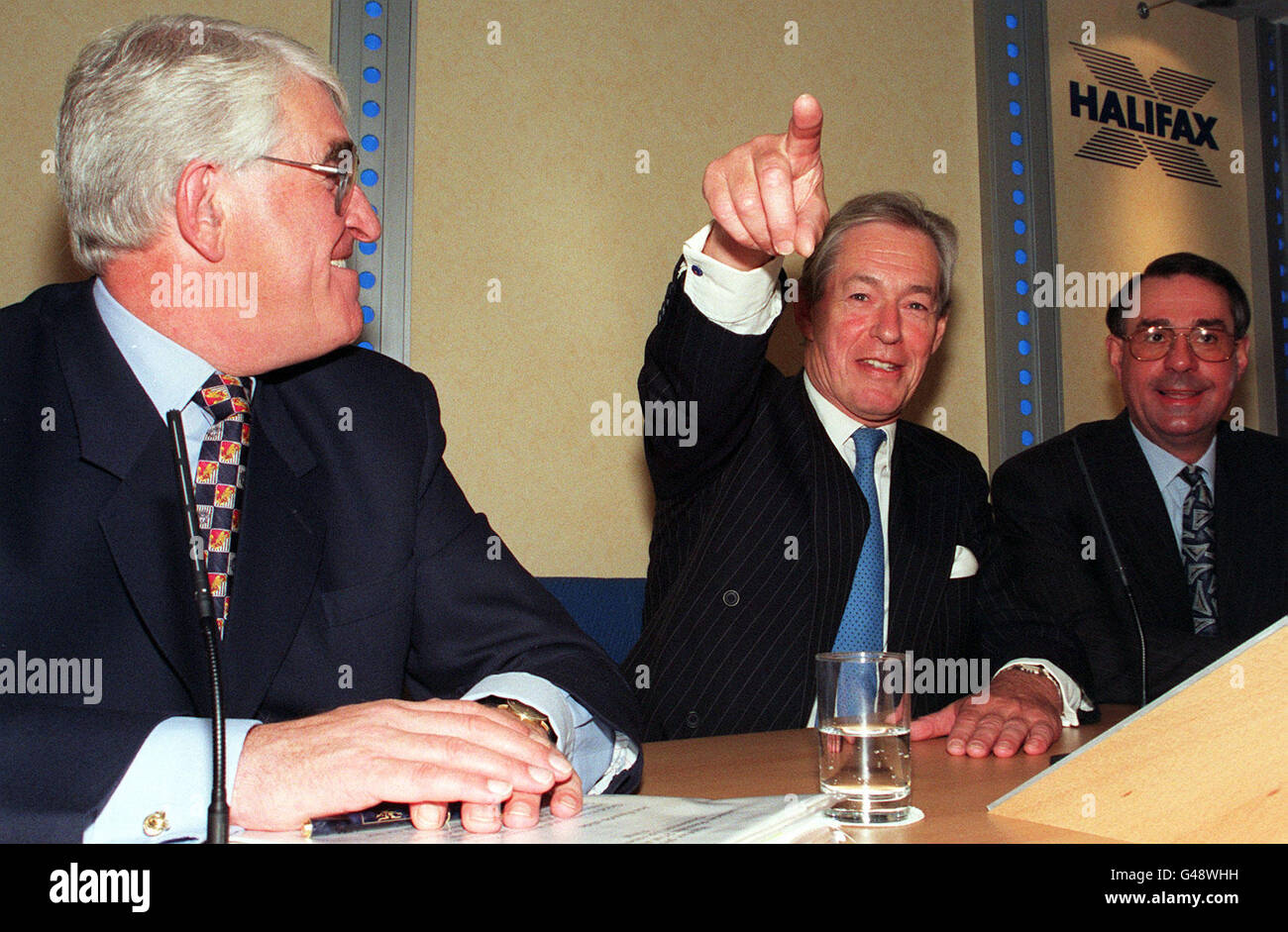 Halifax Chief Executive, Mike Blackburn, (left) Chairman Jon Foulds and ...