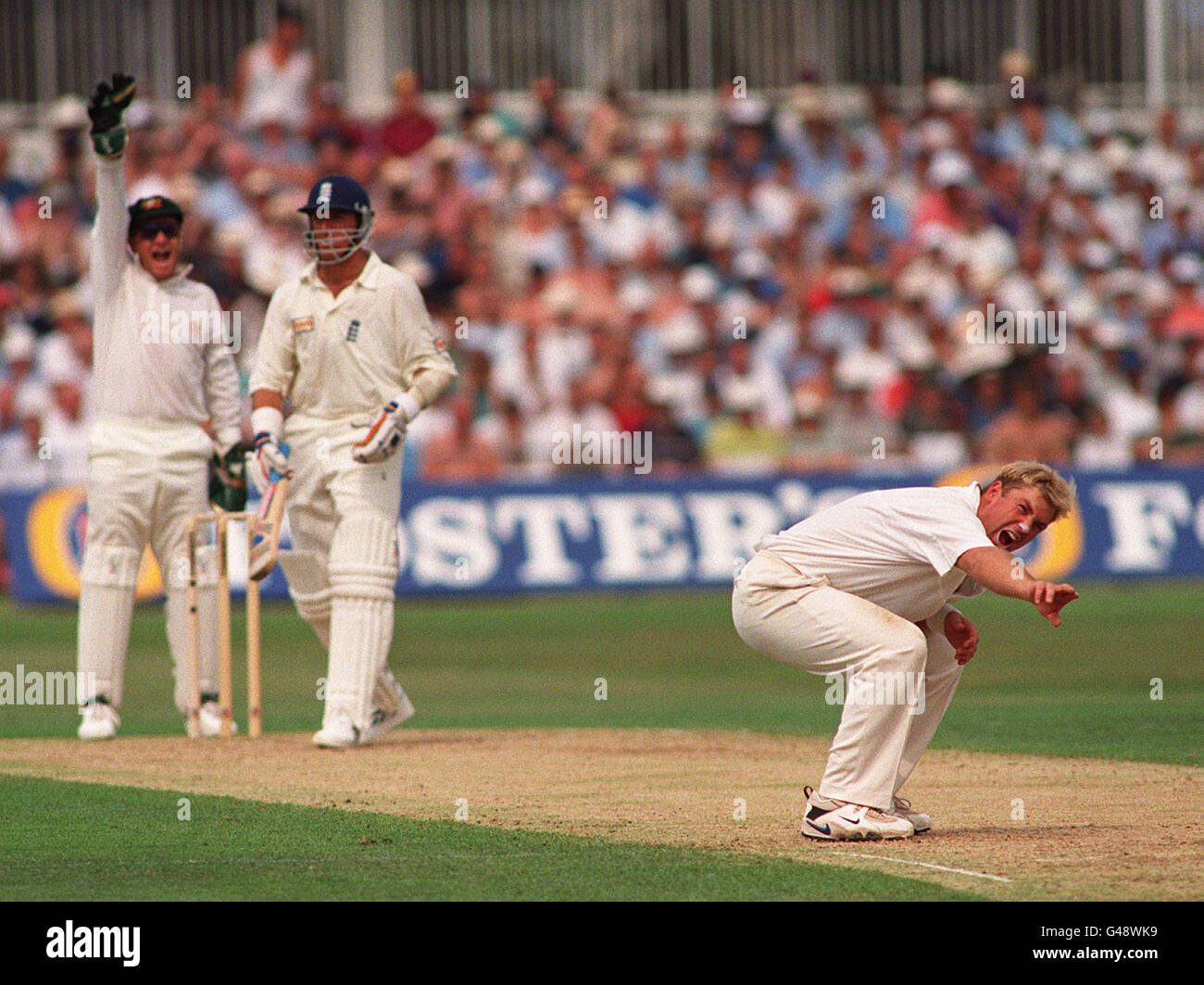 CRICKET Shane Warne Stock Photo - Alamy
