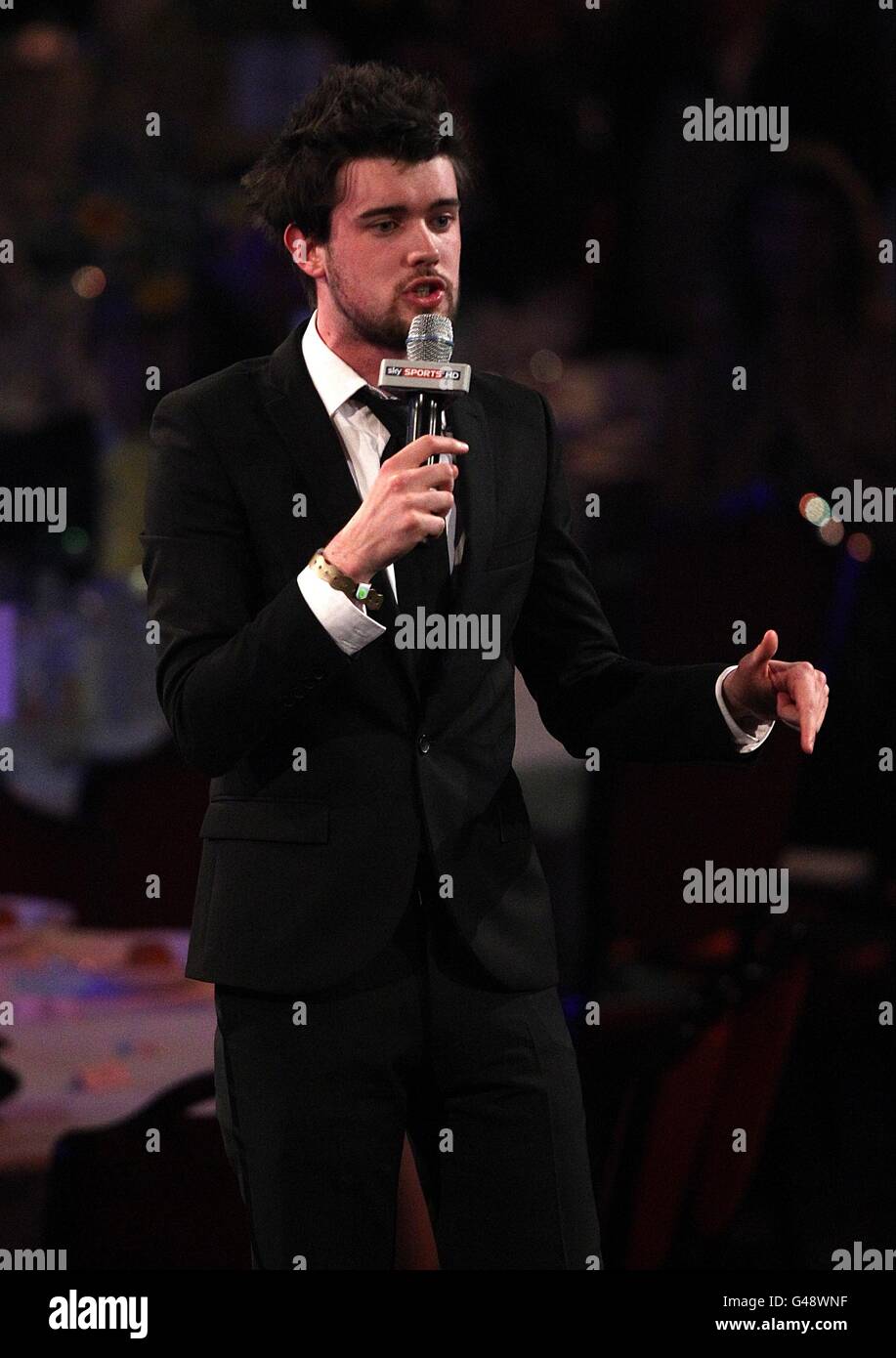 Comedian Jack Whitehall performs at the PFA Player of the Year Awards ...