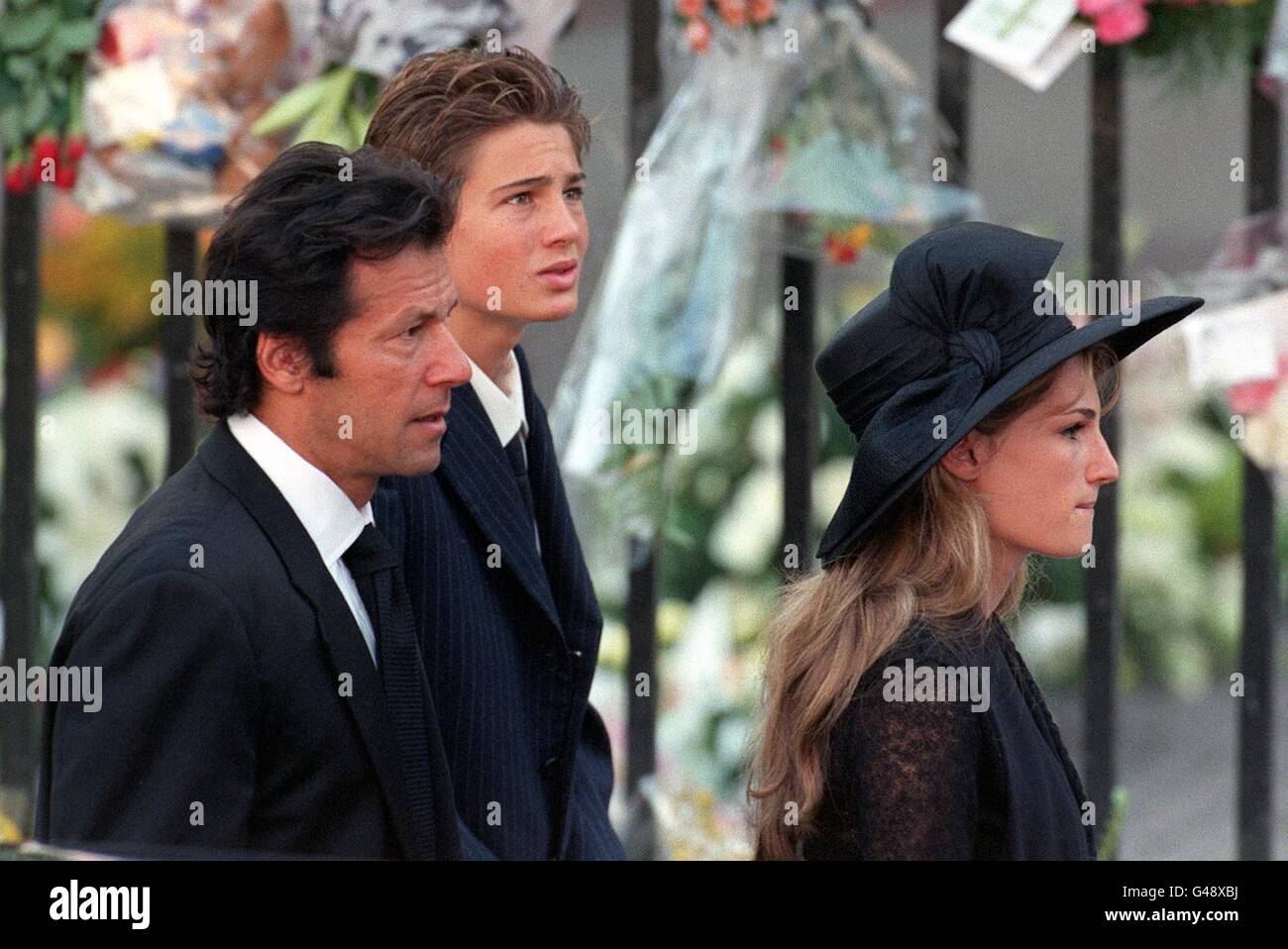 Imran and Jemima Khan arriving at London's Westminster Abbey this ...