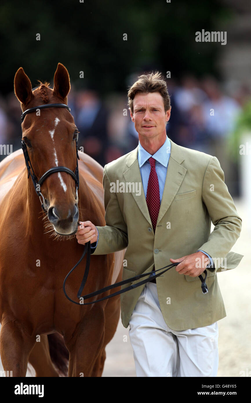 William Fox-Pitt with Navigator during the Horse Inspections on day one ...