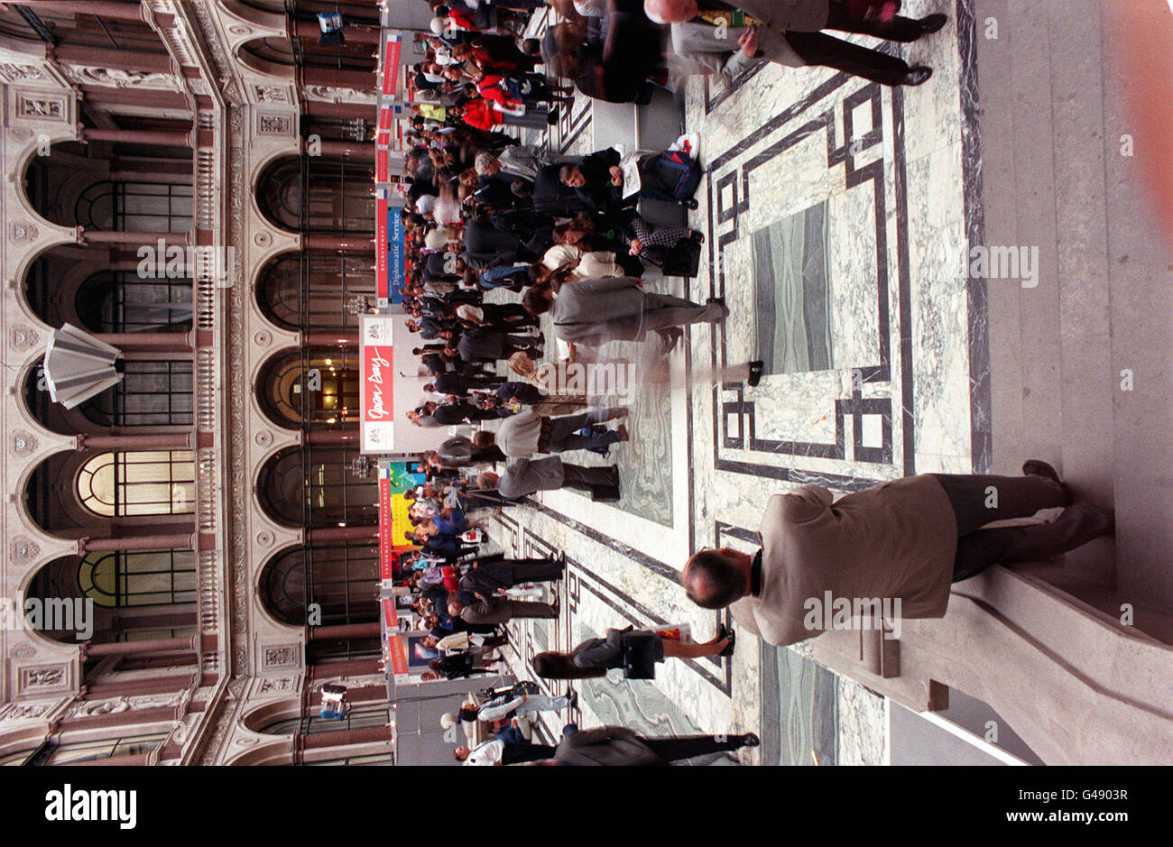 General view of visitors at today's (Friday) Foreign Office Open Day ...