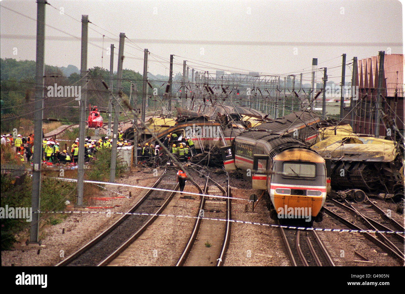 The scene outside Southall station, west London, today (Friday) after a ...