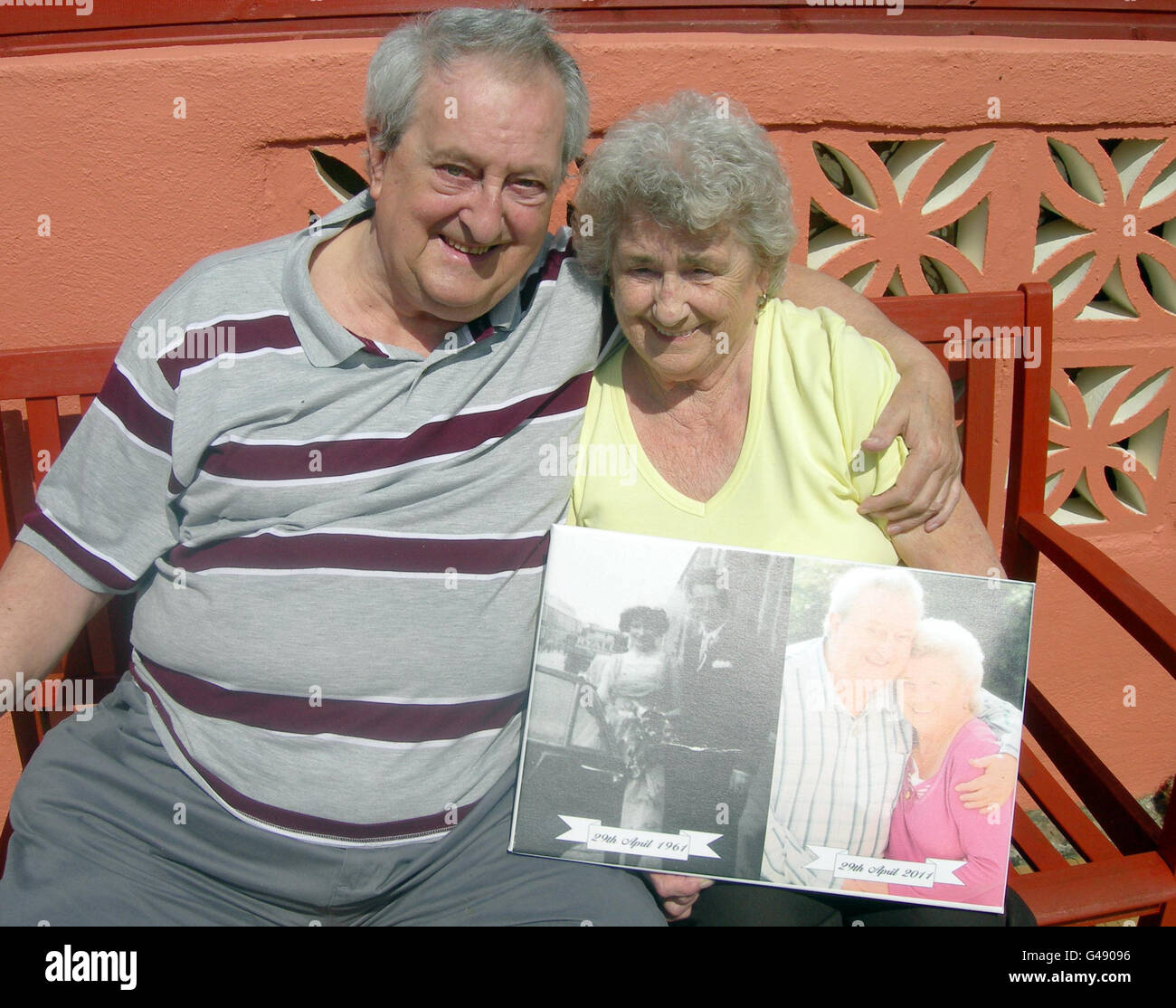Golden anniversary couple Stock Photo - Alamy Golden anniversary couple Stock Photo - Alamy
