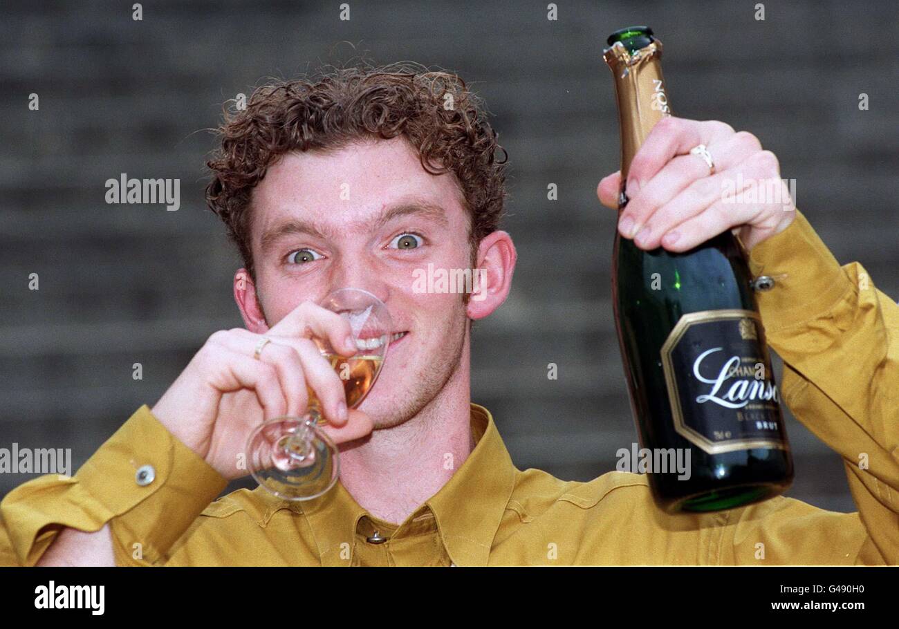 Lottery champagne glass hi-res stock photography and images - Alamy