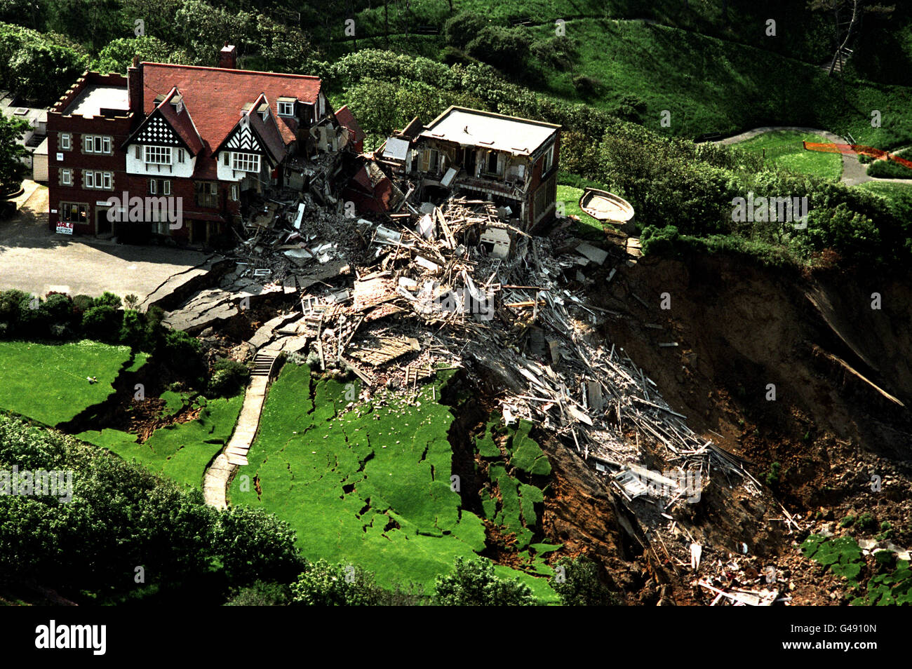 Holbeck hall hotel landslide hi-res stock photography and images - Alamy