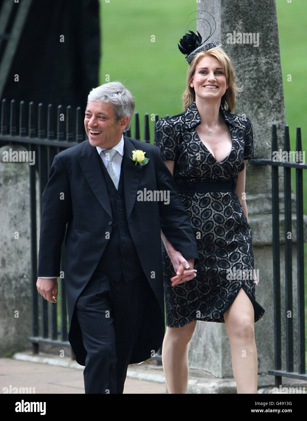 John Bercow, Speaker of the House of Commons and his wife Sally arrive ...