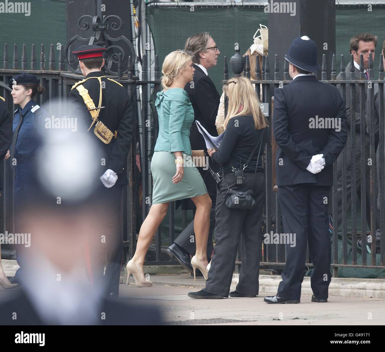 Chelsy Davy arrives at Westminster Abbey in London where Prince William ...