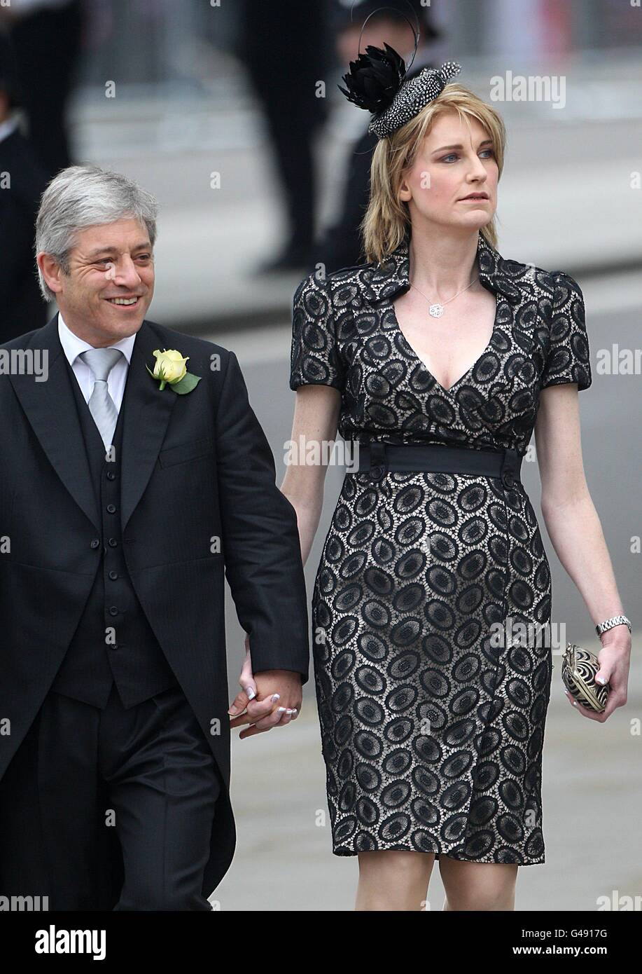 John Bercow, Speaker of the House of Commons and his wife Sally arrive ...