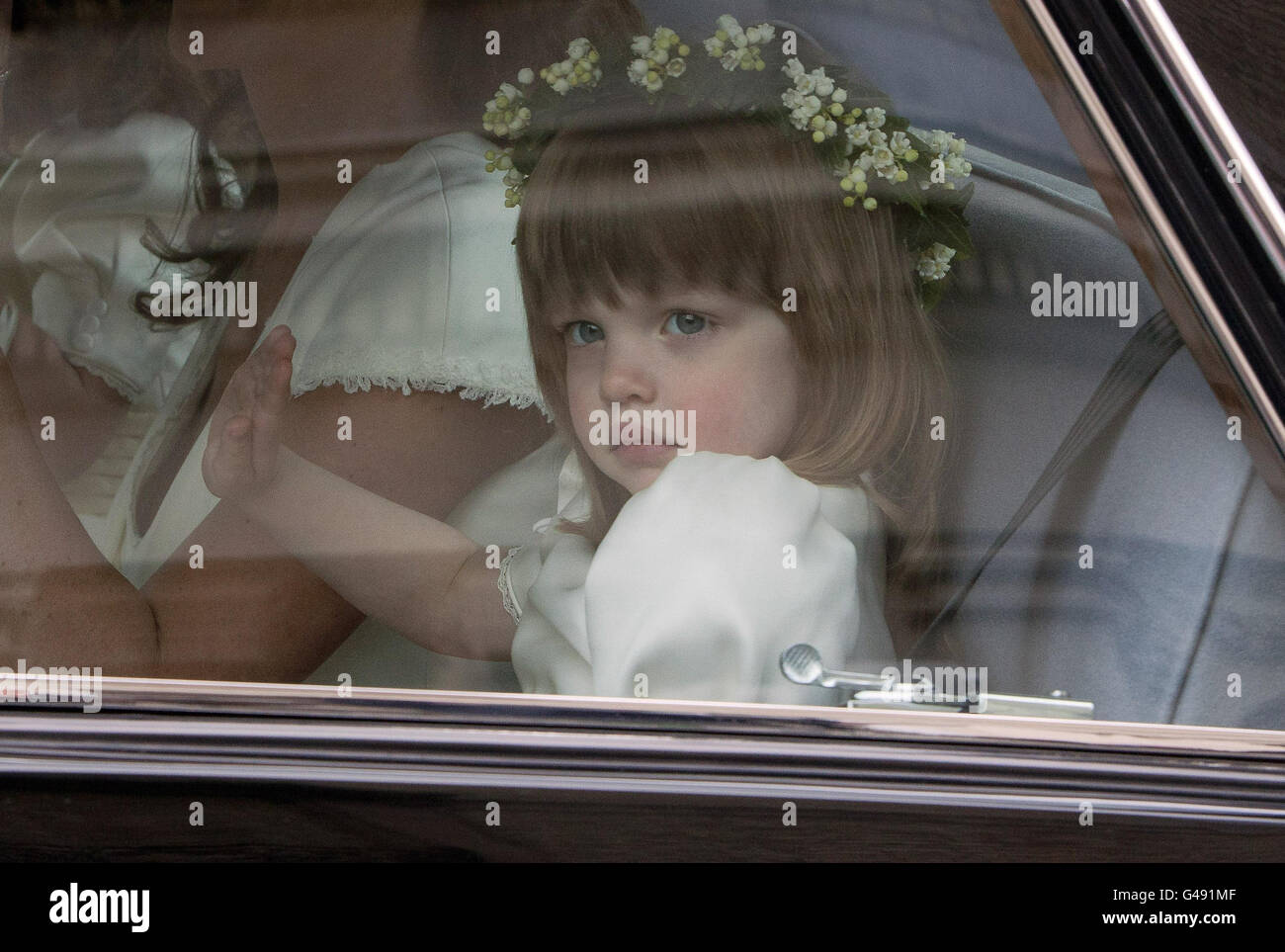 Bridesmaid Eliza Lopes, the granddaughter of the Duchess of Cornwall ...