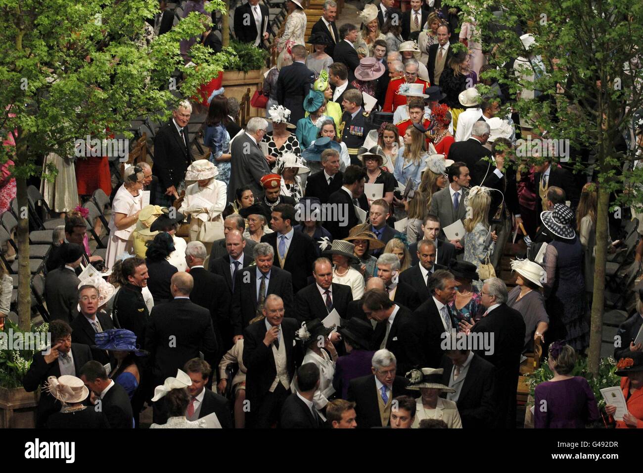 Leave westminster abbey after their wedding ceremony in central london ...
