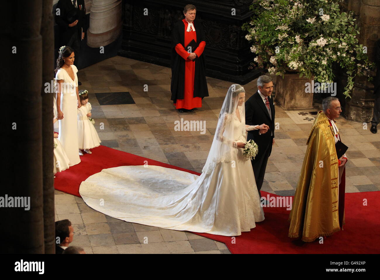 Kate Middleton and her father Michael Middleton meet the Dean of ...
