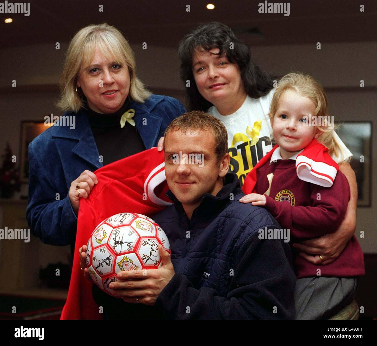Liverpool Football Club's Rob Jones joins his young cousin Nicola ...