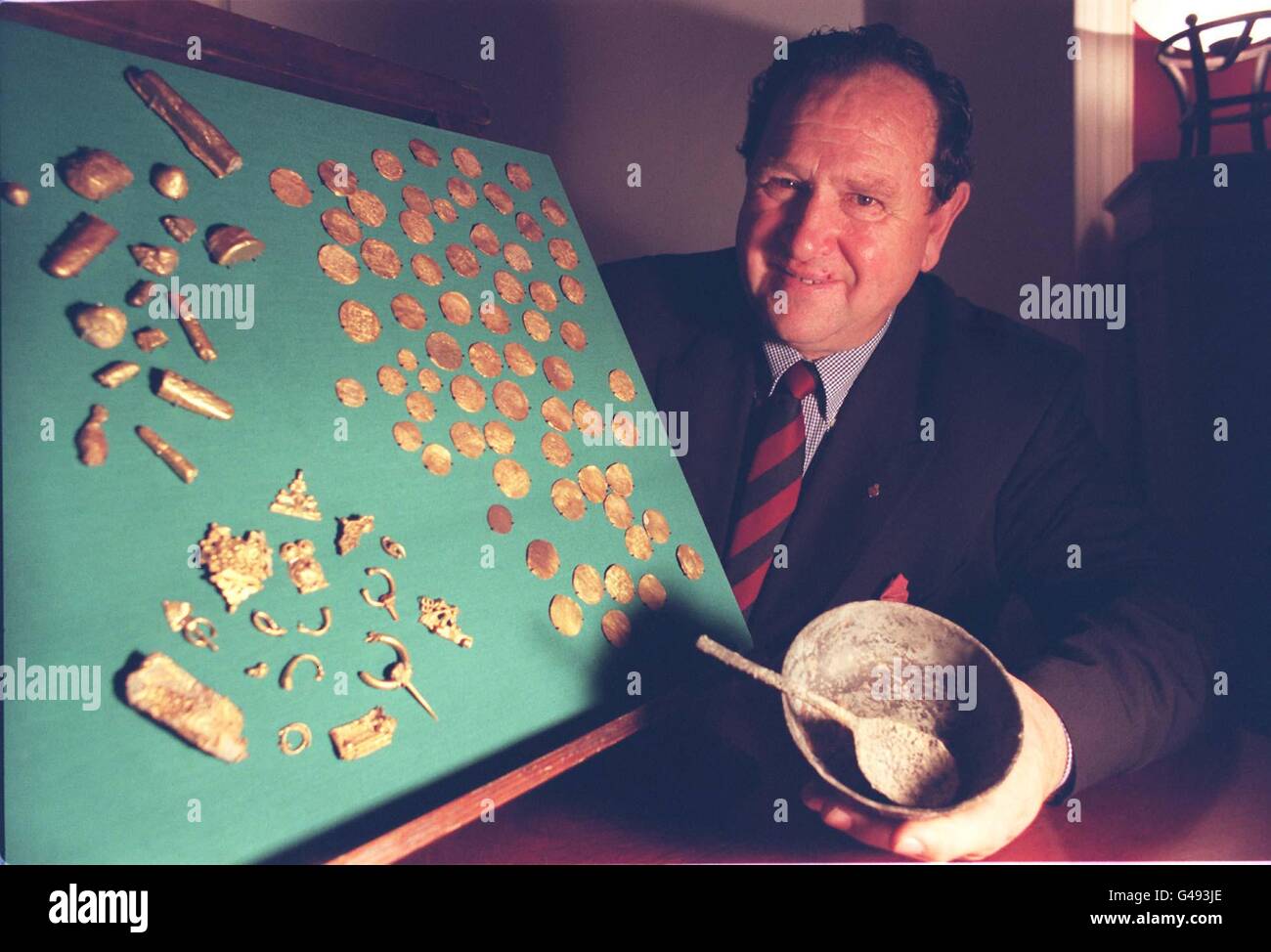 Gold coins displayed in museum hi-res stock photography and images - Alamy