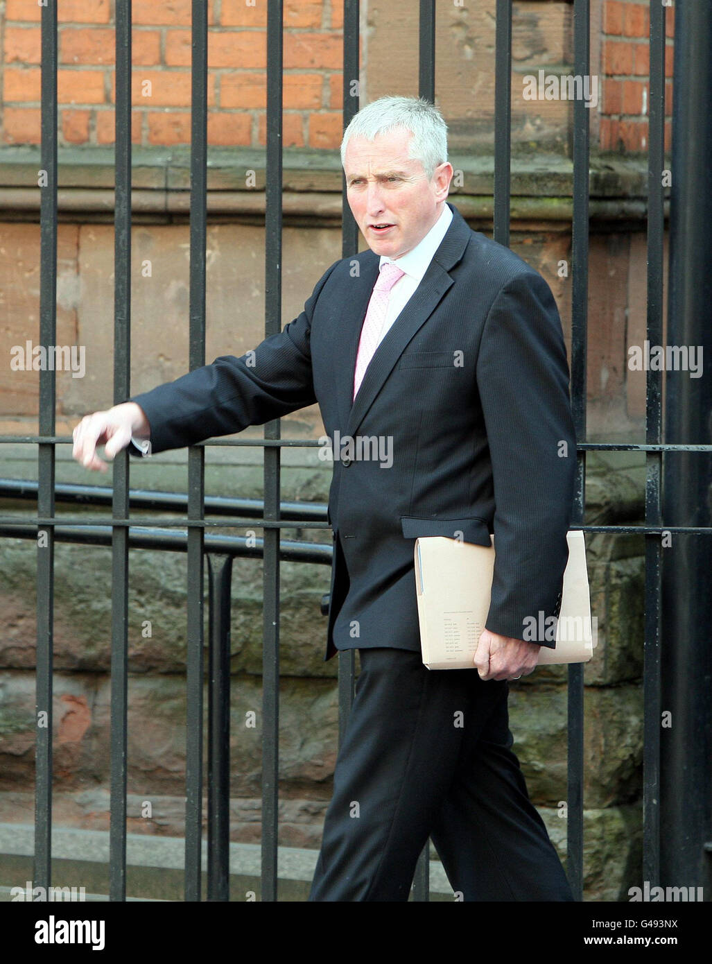 Detective Chief Inspector Ian Magee, leaves Belfast Coroners Court ...