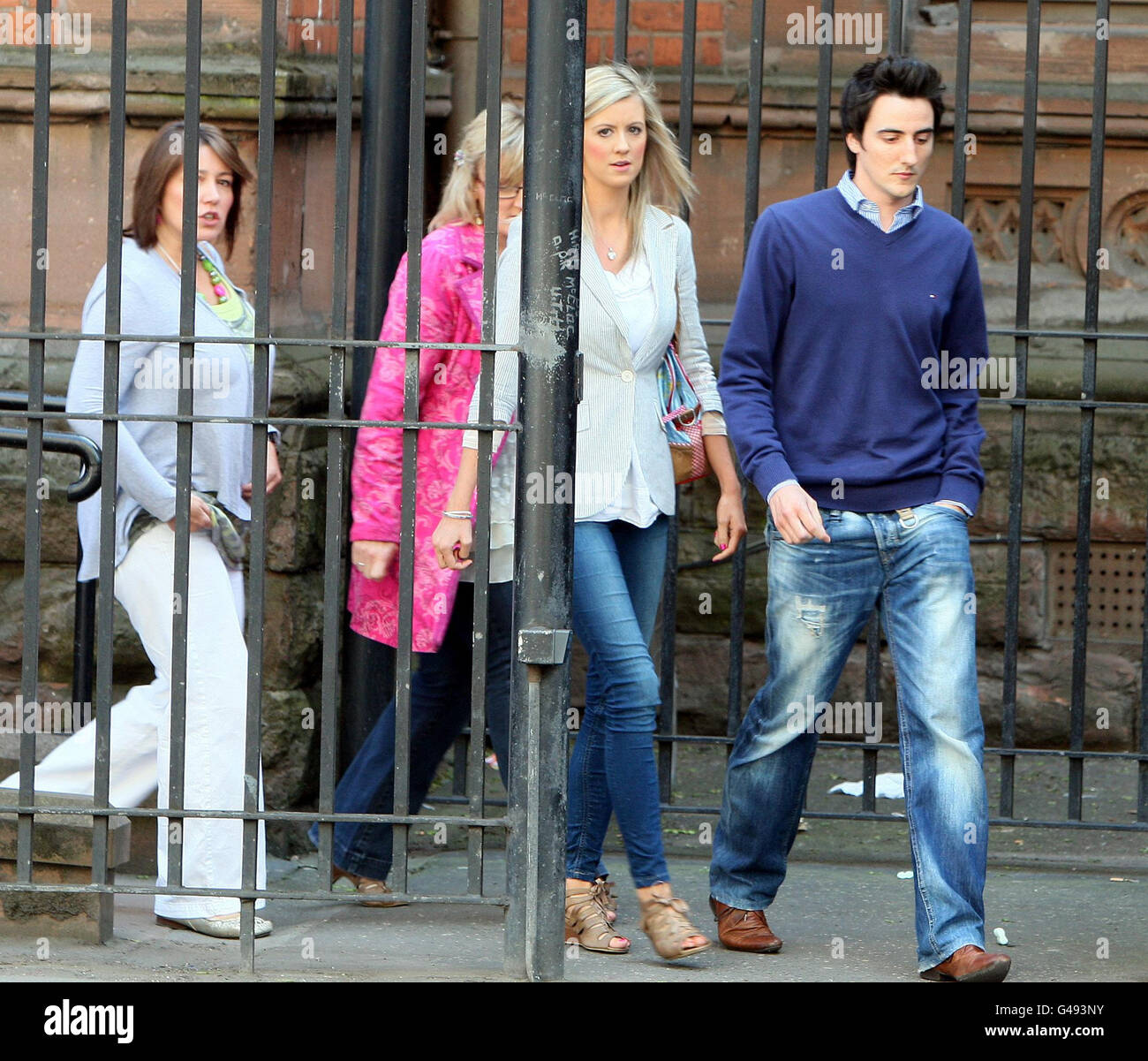 Hazel Stewart's daughter Lisa (second right) and son Andrew (right ...