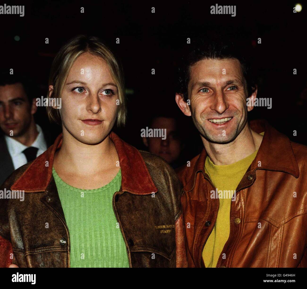 PA NEWS PHOTO 15/10/97 "The Bill" actor Jeff Stewart and unidentified ...