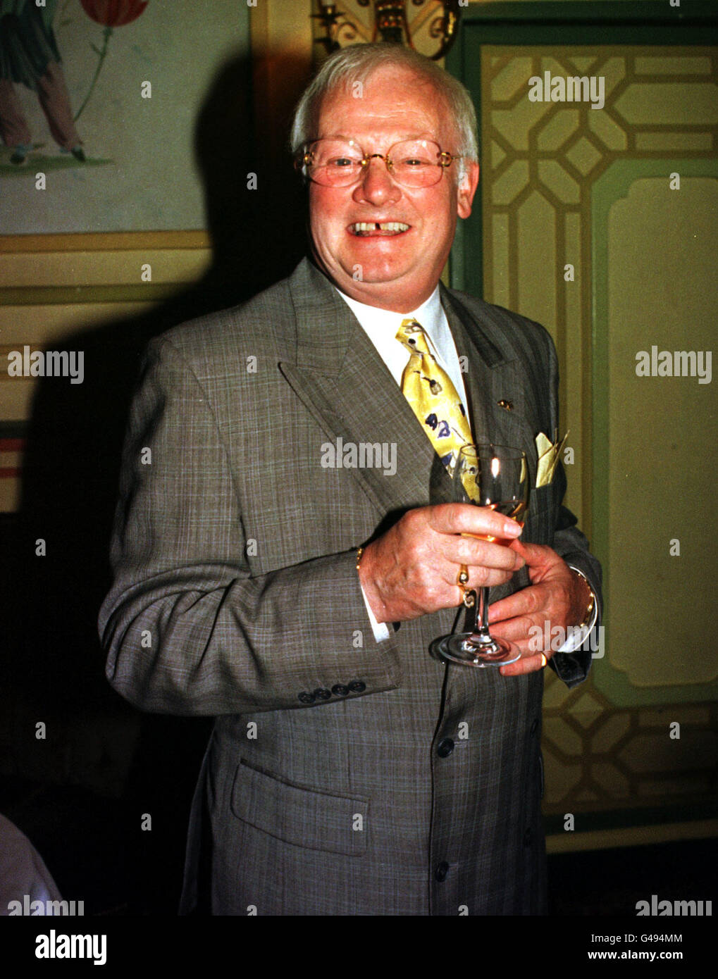 Comic actor John Inman at the Variety Club lunch held for Eric Sykes to ...