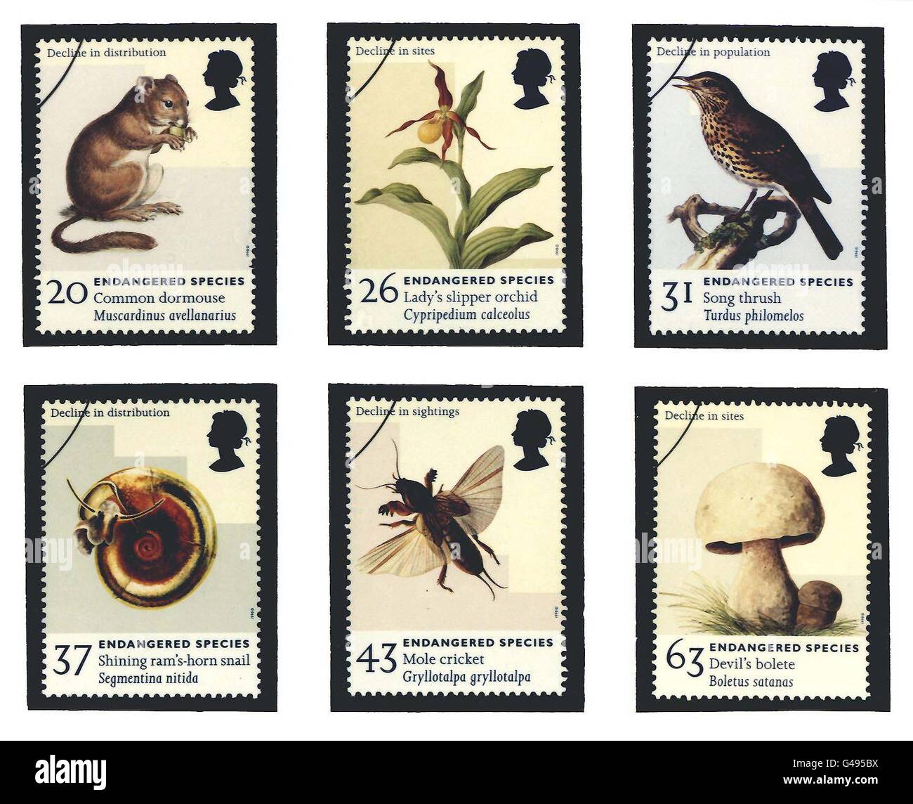 The Royal Mail's latest set of stamps highlighting the declining ...