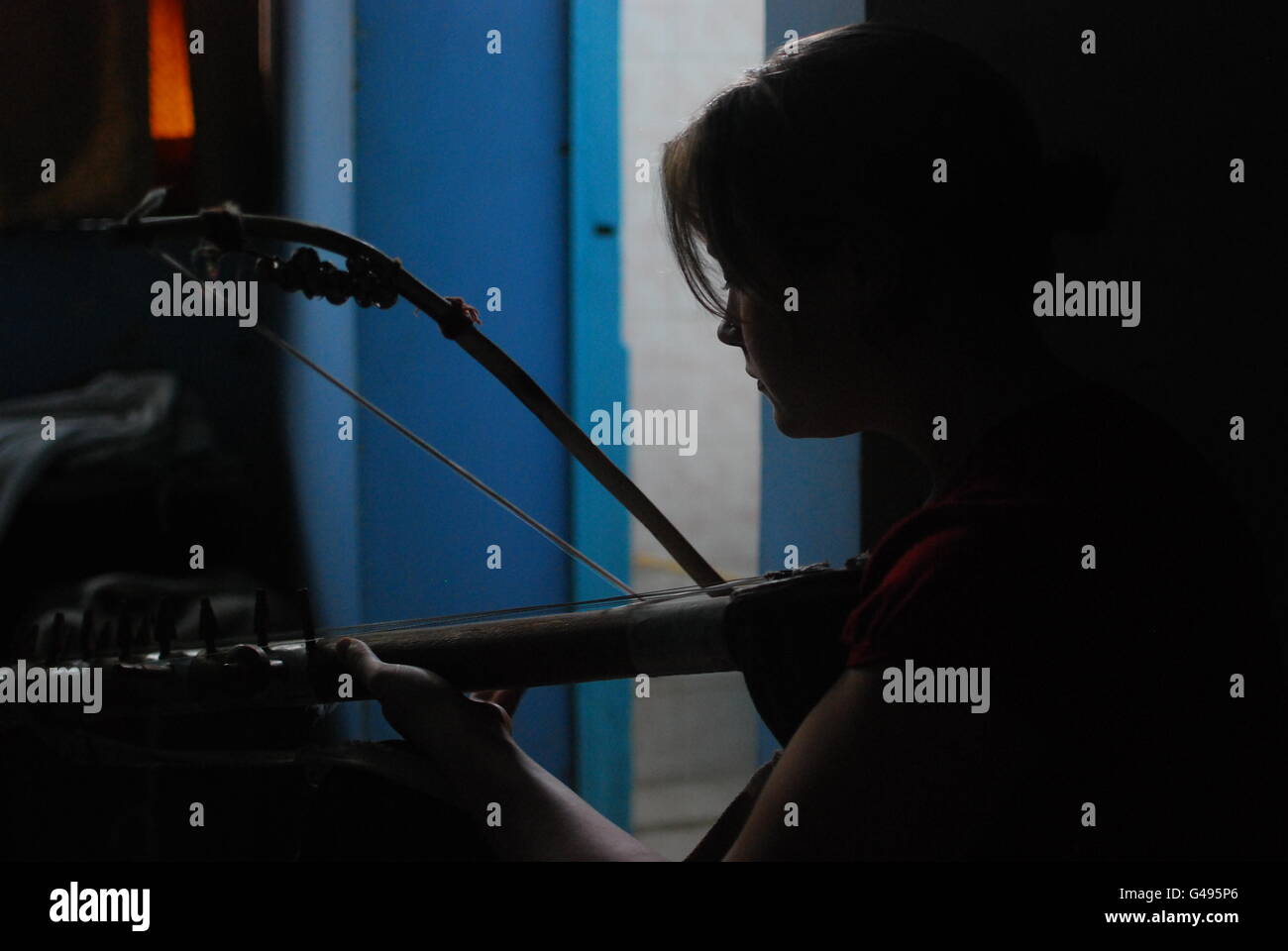 woman playing traditional indian string instrument Stock Photo - Alamy