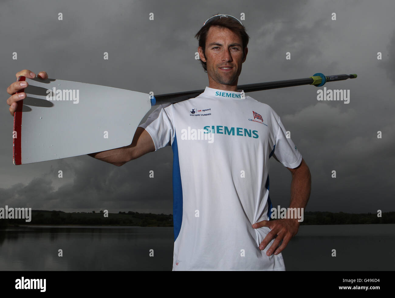 Great Britain's rower Mark Hunter during the GB Rowing Team ...