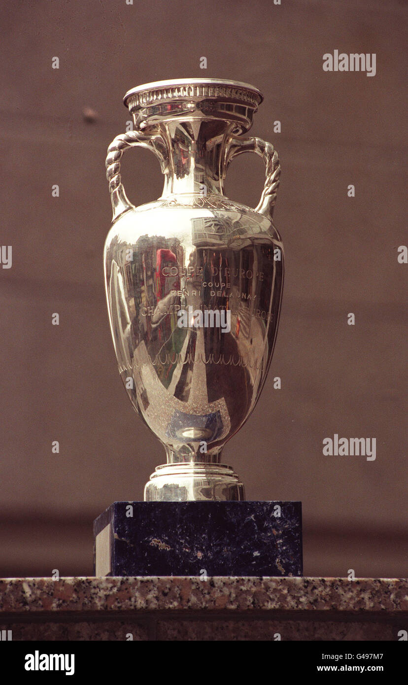 THE EURO 1996 HENRI DELAUNAY TROPHY WHICH I TO BE HOUSE AT THE ROYAL ...