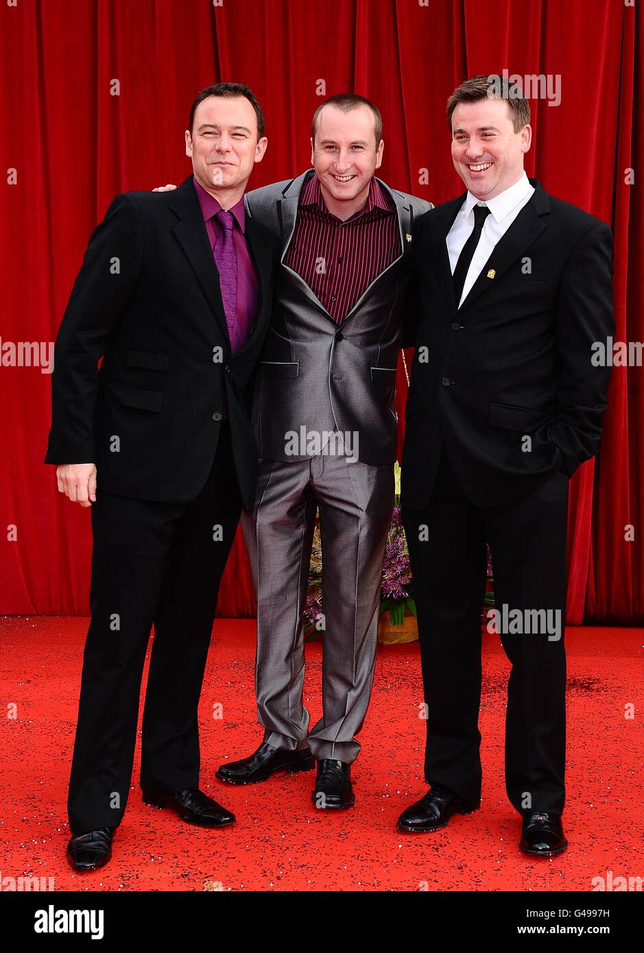 Andrew Lancel, Andrew Whyment and Graeme Hawley arriving for the 2011 ...