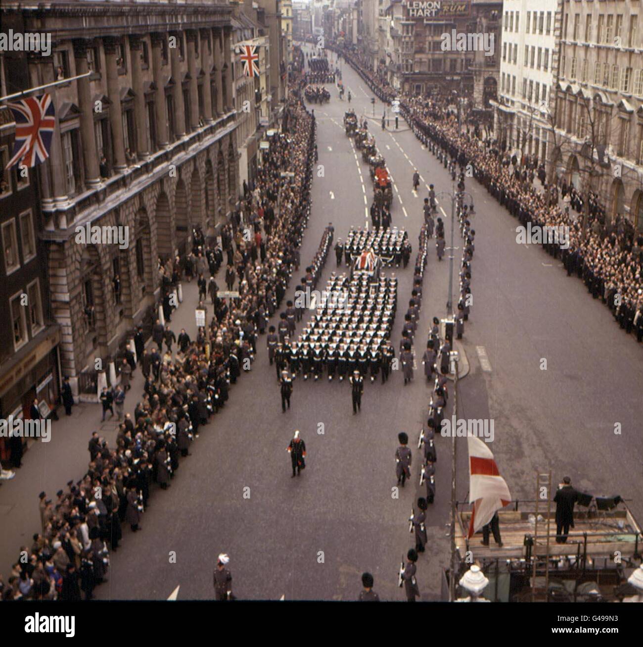 Politics - State Funeral of Sir Winston Churchill - London Stock Photo ...