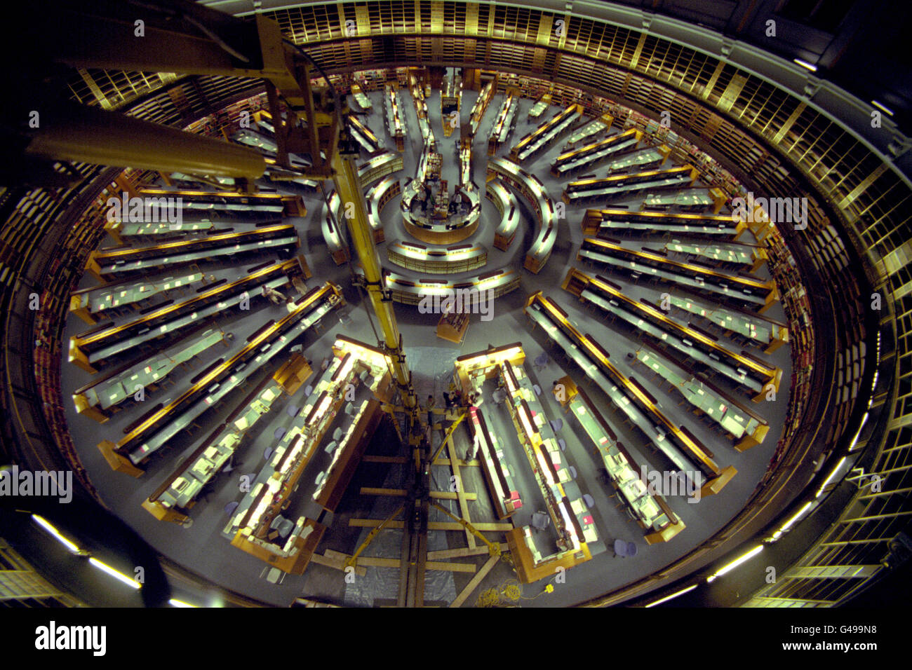 A rare bird's-eye view of the Round Reading Room of the British Museum ...