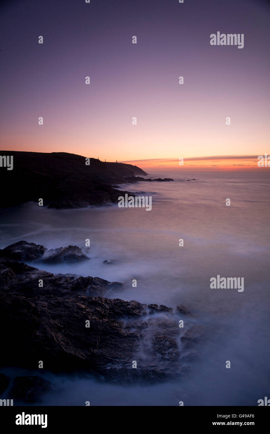 Pendeen at sunset Stock Photo - Alamy