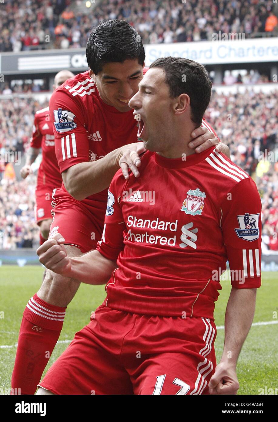 Liverpools maxi rodriguez celebrates scoring their first goal hi-res ...