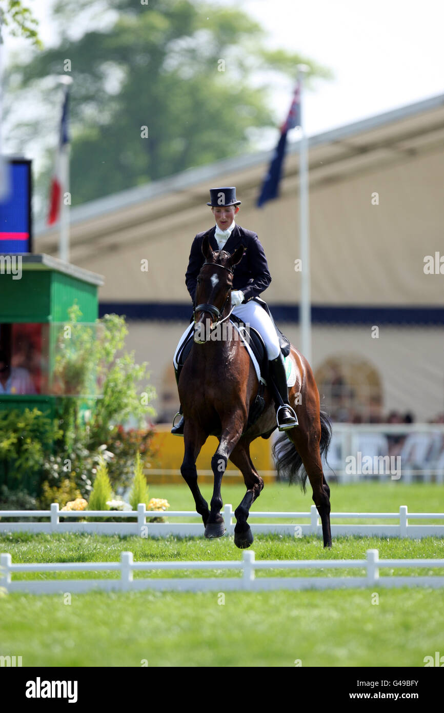 Ruth Edge riding Two Thyme competes in the afternoon session of the ...