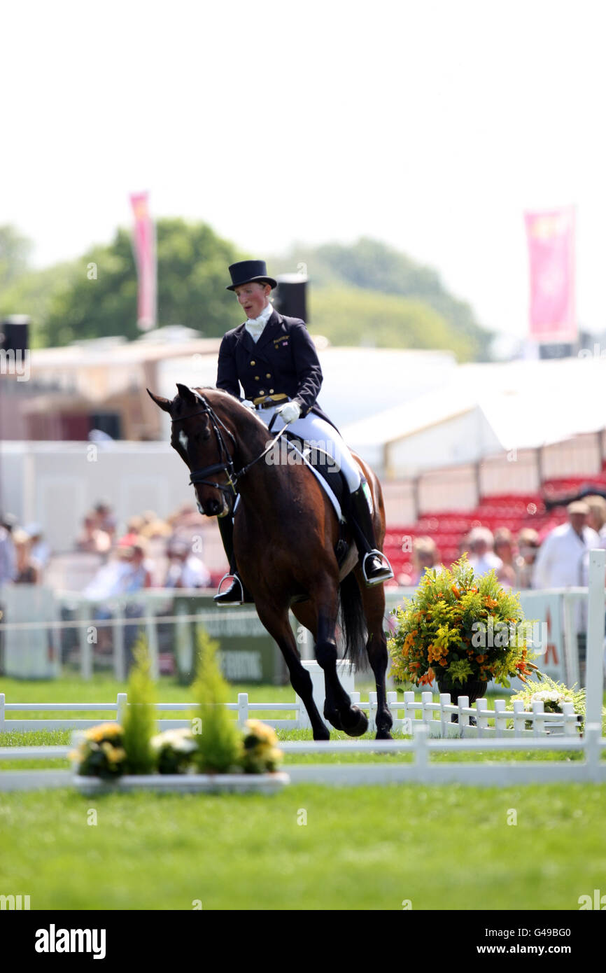 Ruth Edge riding Two Thyme competes in the afternoon session of the ...