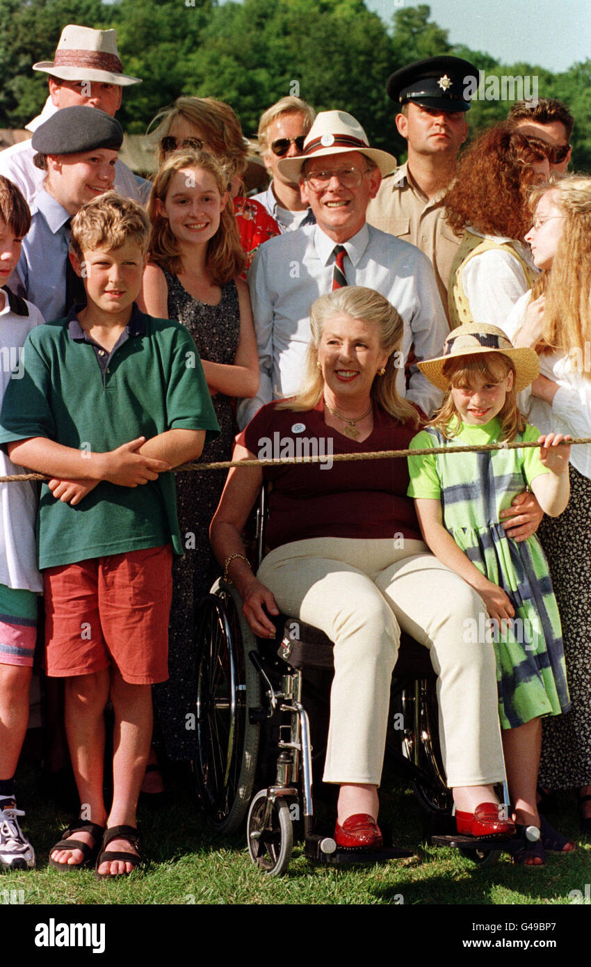 Lady "Kanga" Tryon, friend of Prince Charles, attends a charity polo ...