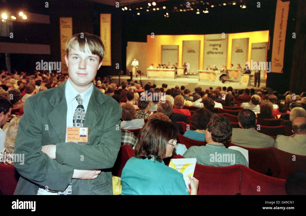 Lib Dem Simon Eddy 2 Stock Photo - Alamy