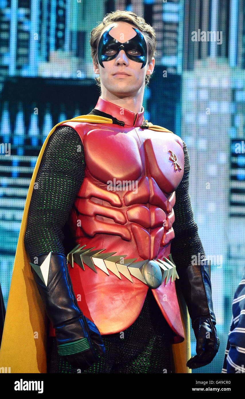 Batman seen launch batman live worldwide arena tour hi-res stock ...