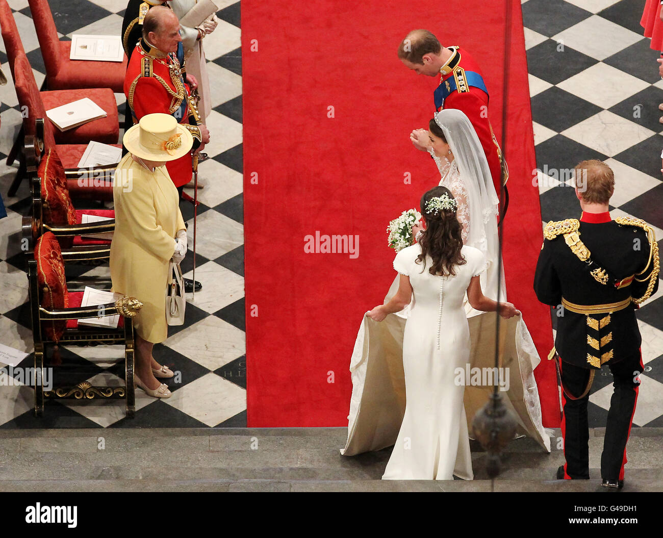 New duke duchess cambridge westminster abbey hi-res stock photography ...