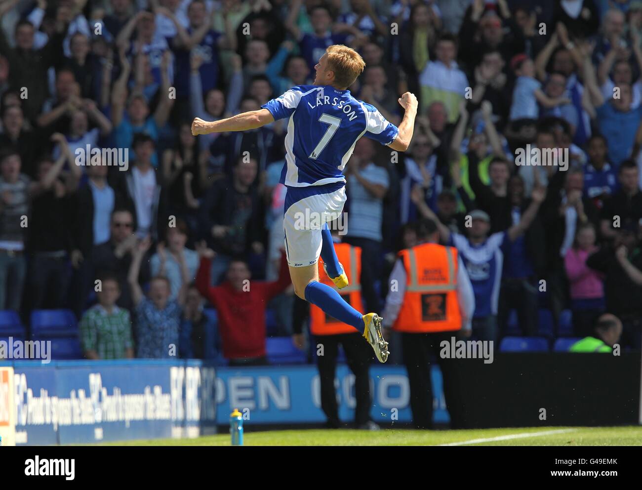 Birmingham citys sebastian larsson celebrates after scoring the ...