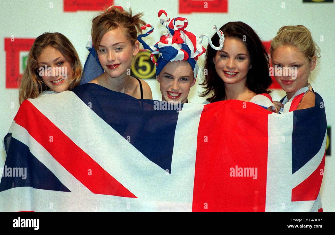 Models from britains leading model agencies from left charlotte ...