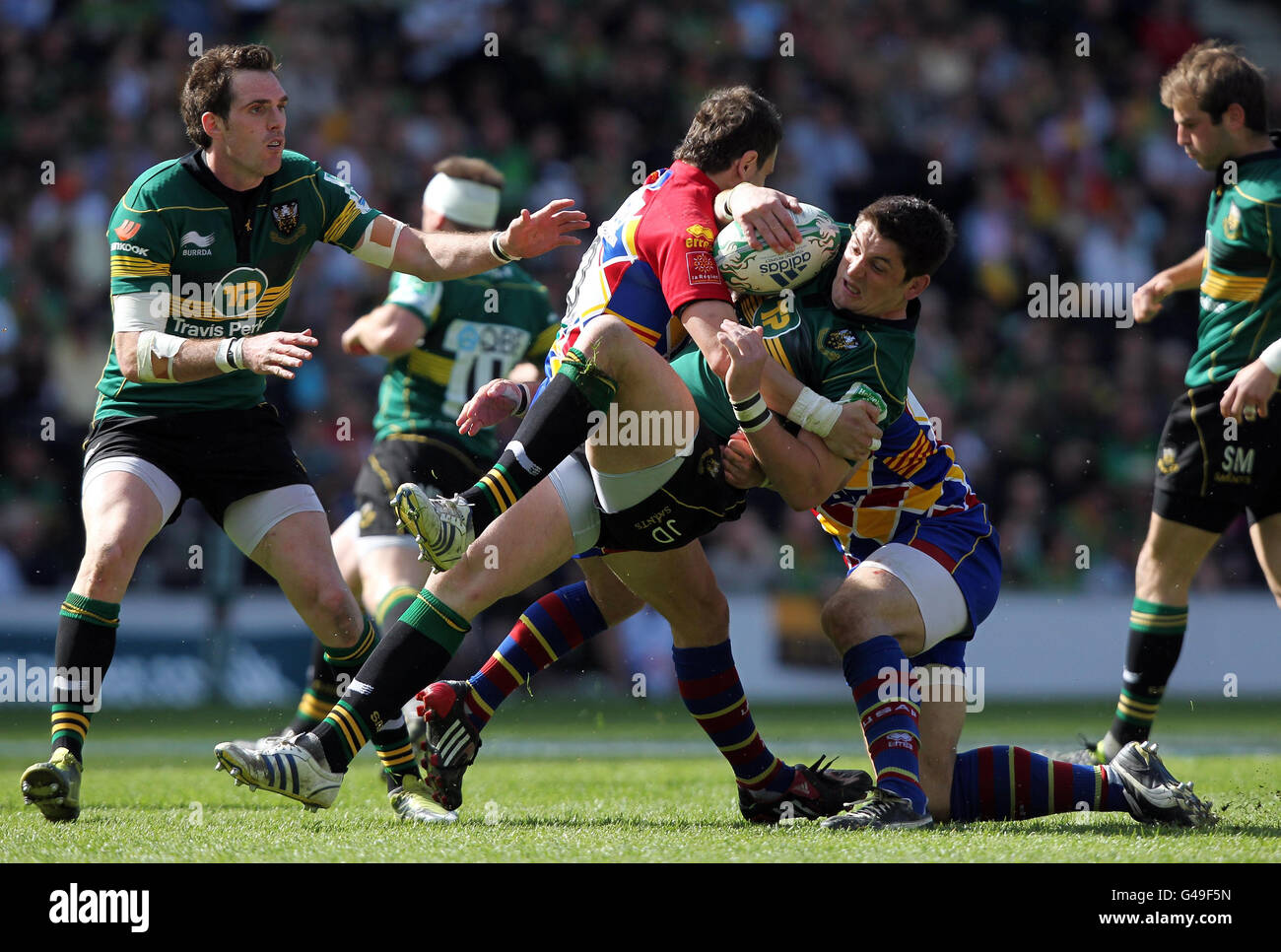 Rugby Union - Heineken Cup - Semi Final - Northampton Saints v USA Perpignan - stadium:mk Stock ...