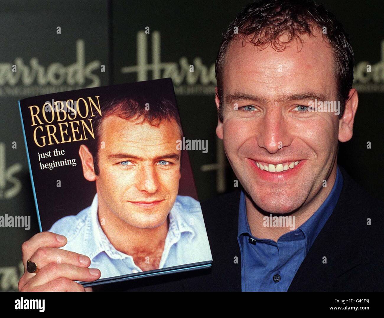 Robson Green & book Stock Photo - Alamy