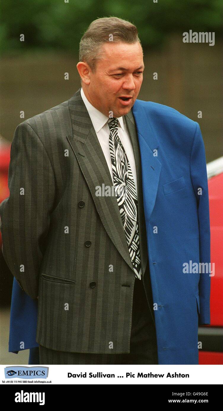 SOCCER. DAVID SULLIVAN, OWNER OF BIRMINGHAM CITY Stock Photo - Alamy