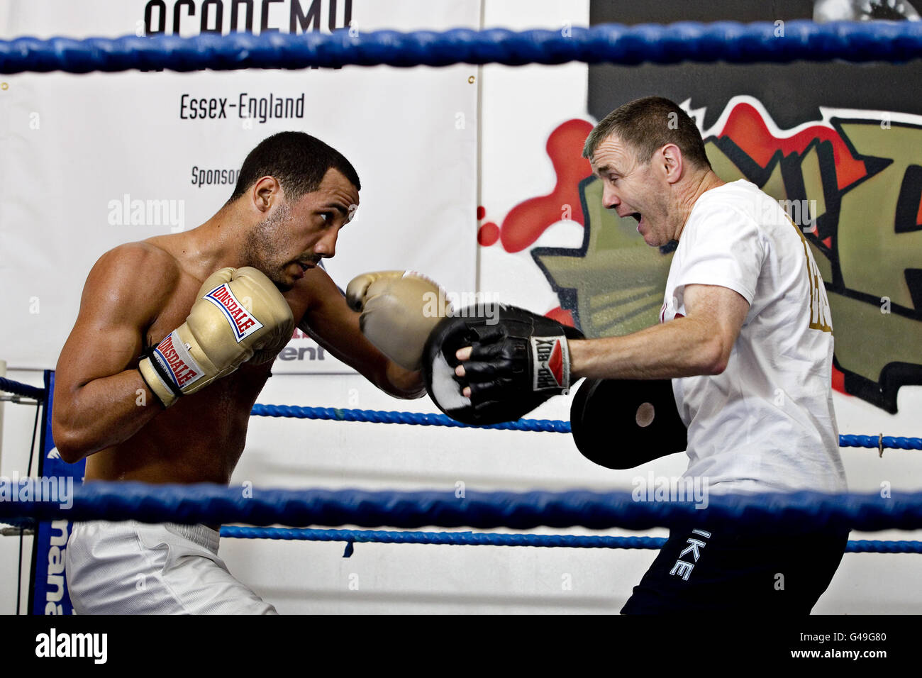 Boxing - James DeGale Training Session - The Academy Stock Photo - Alamy