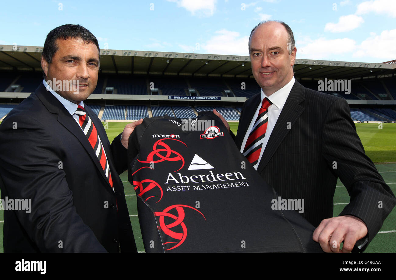Rugby Union - Edinburgh Head Coach Appointed - Murrayfield Stock Photo ...