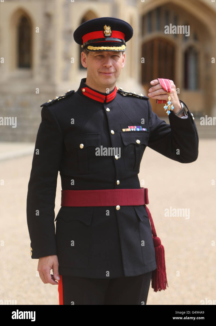 Colonel Gerhard Wheeler with his CBE, which he received from Queen ...