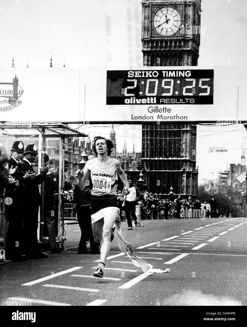 Athletics - Gillette London Marathon. London Marathon winner Hugh Jones ...