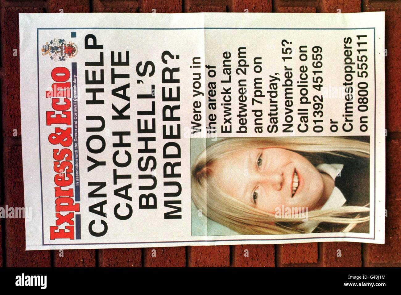 MURDER Poster Appeal Stock Photo - Alamy